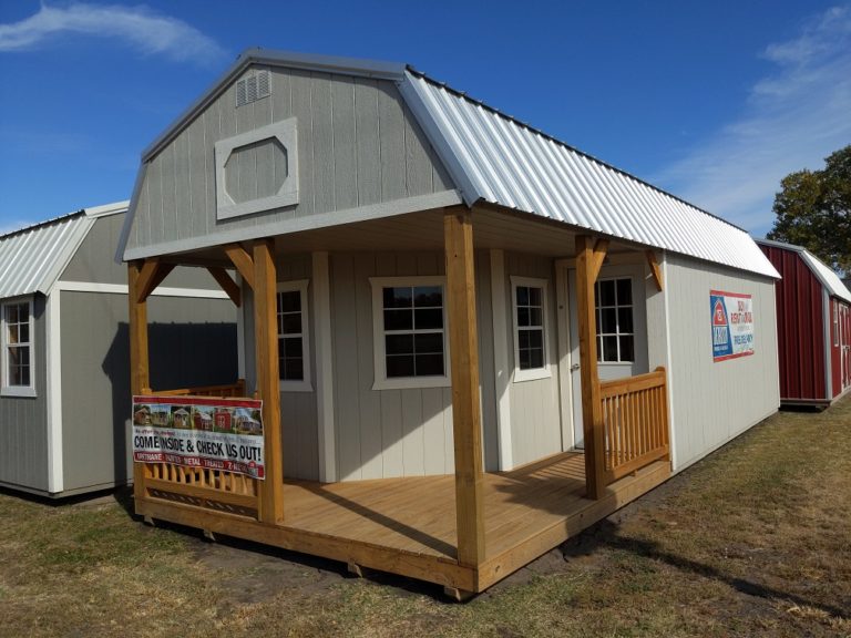 12'x32' Deluxe Lofted Barn Cabin. Oct Discount Derksen Portable ...