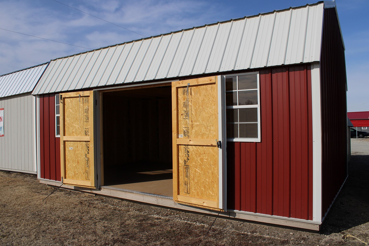10% Winter Sale 12'x20' Z-Metal Side Lofted Barn with U-Shaped Loft ...
