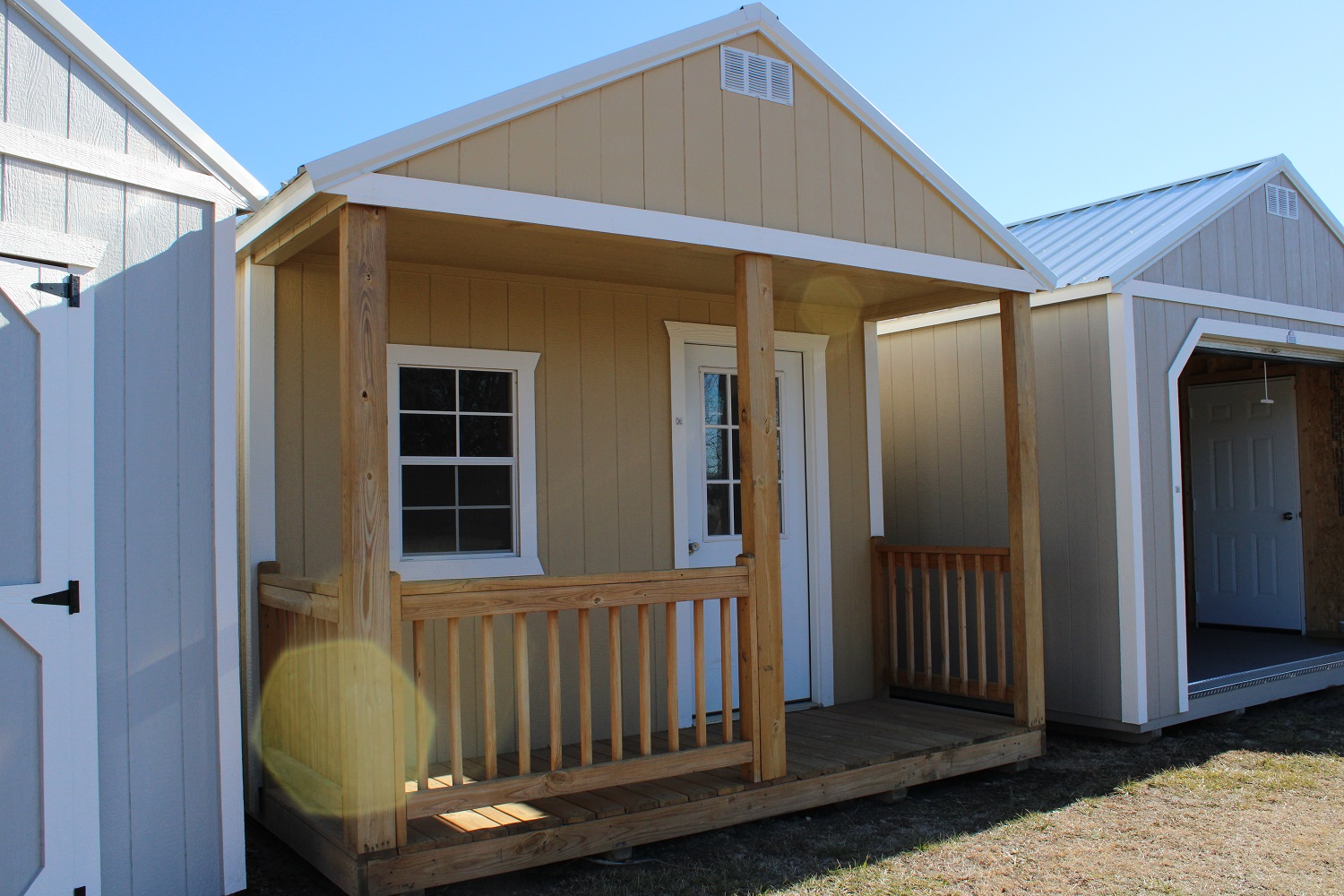10% Winter Sale. 12'x24' Cabin Derksen Portable Buildings - Projective ...