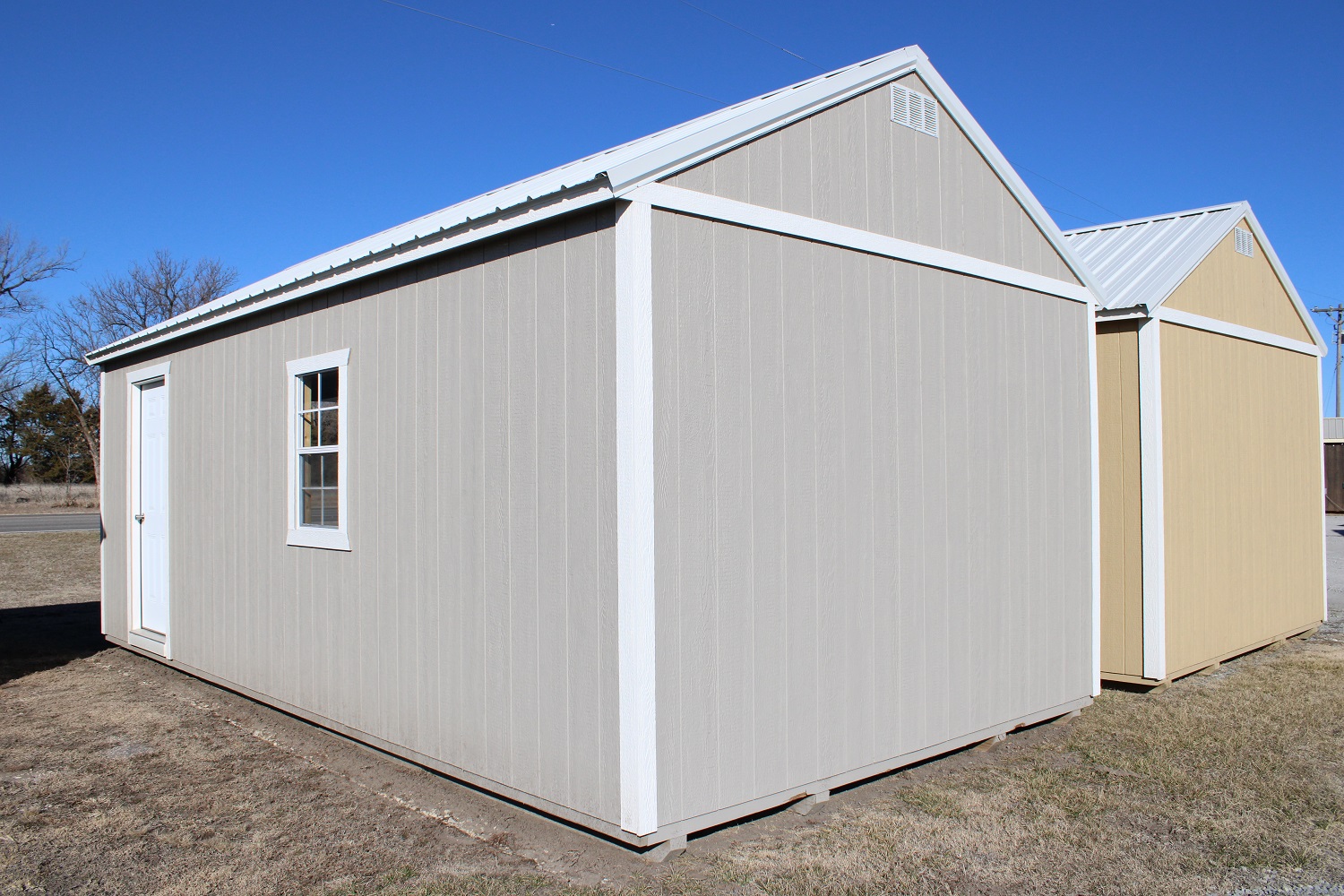 12x24 Portable Garage with Rubberized 3/4 Flooring by Derksen Portable ...