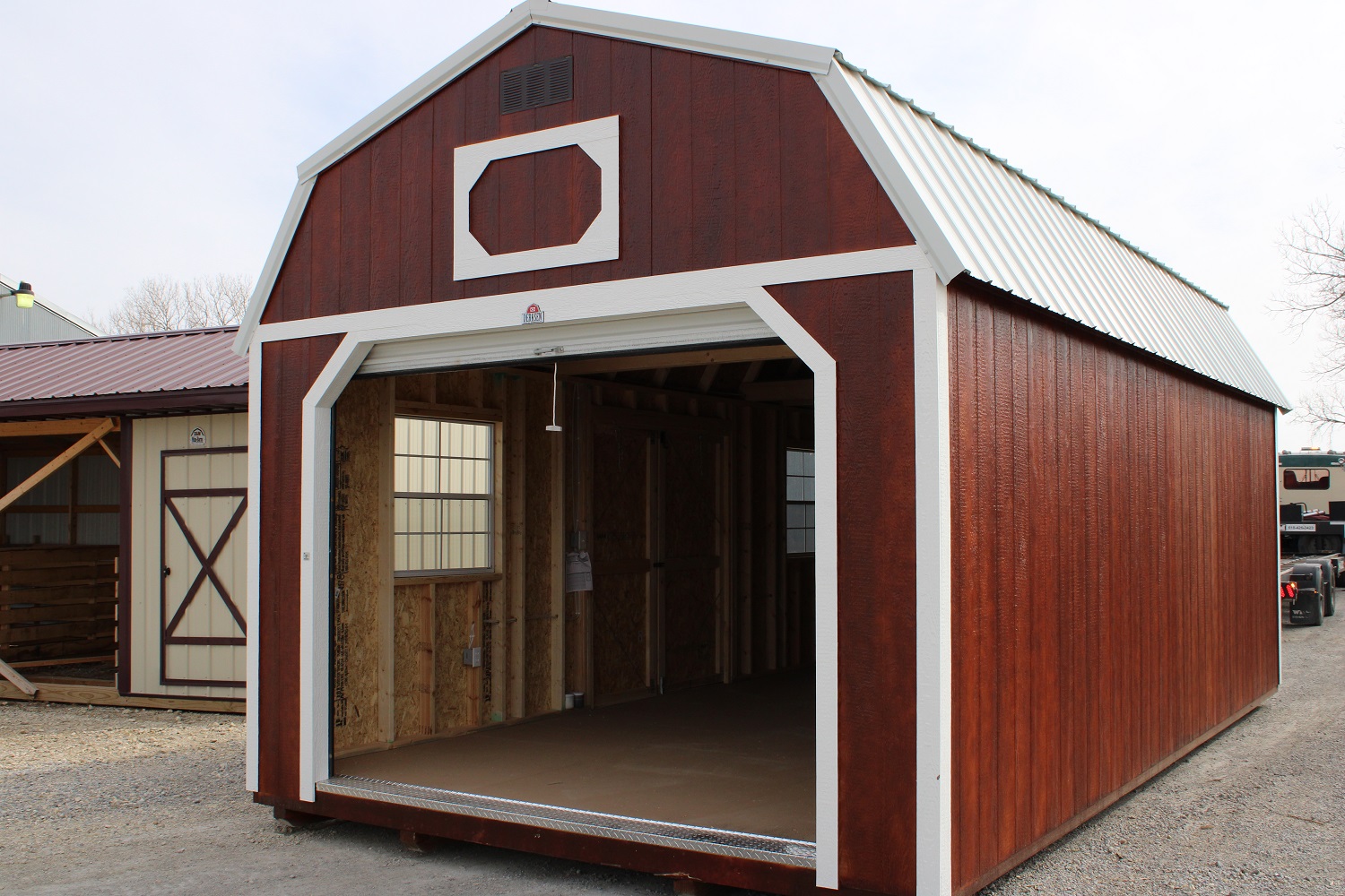 12'x24' Lofted Barn Garage With Electric by Derksen - Projective ...