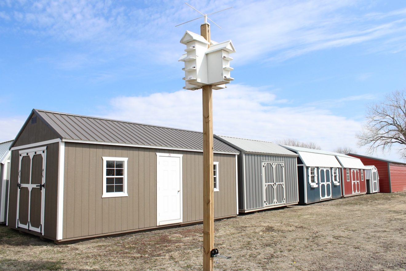 Amish-Built Purple Martin House and Winch Pole - Projective Fabrication