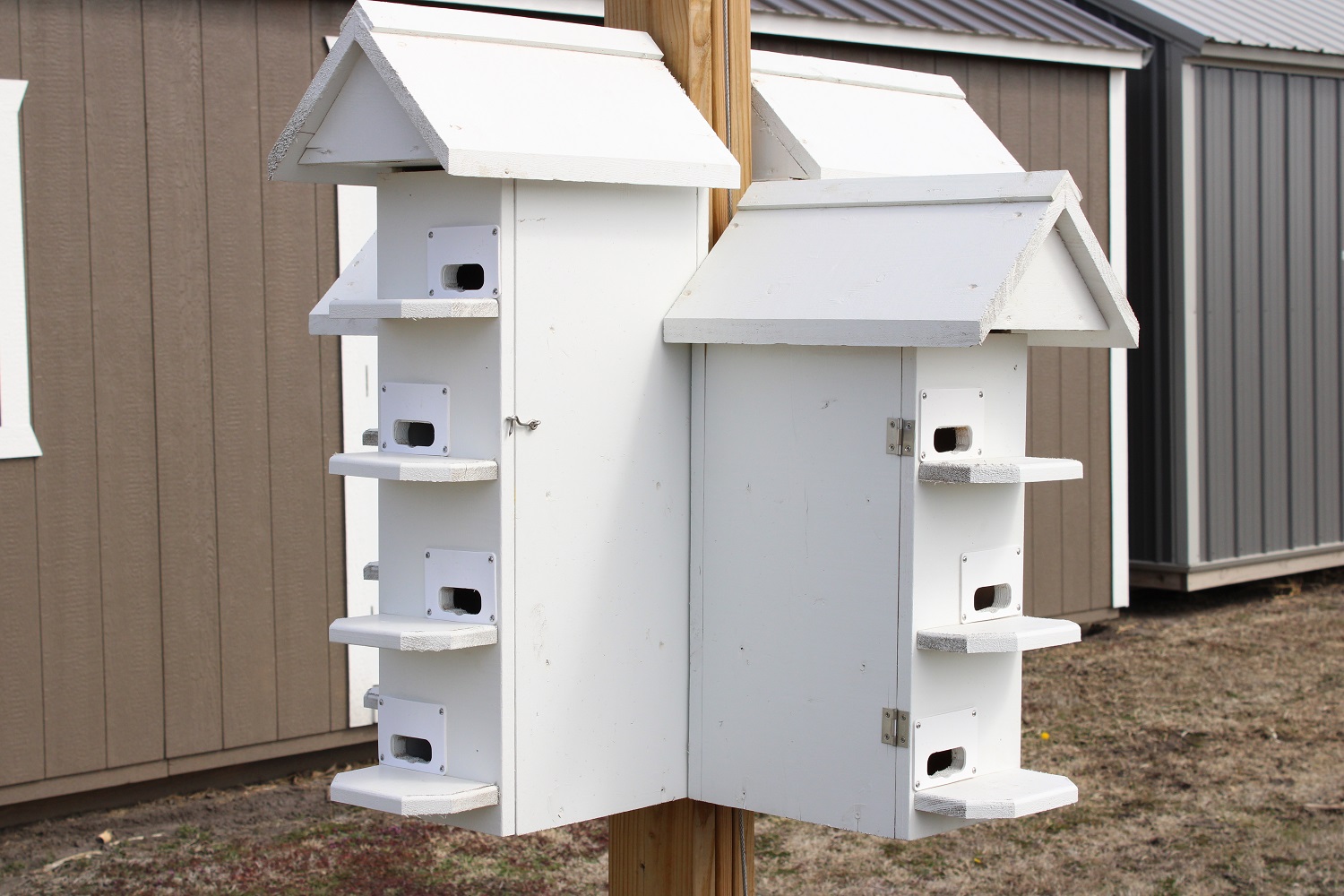 Amish-Built Purple Martin House and Winch Pole - Projective Fabrication