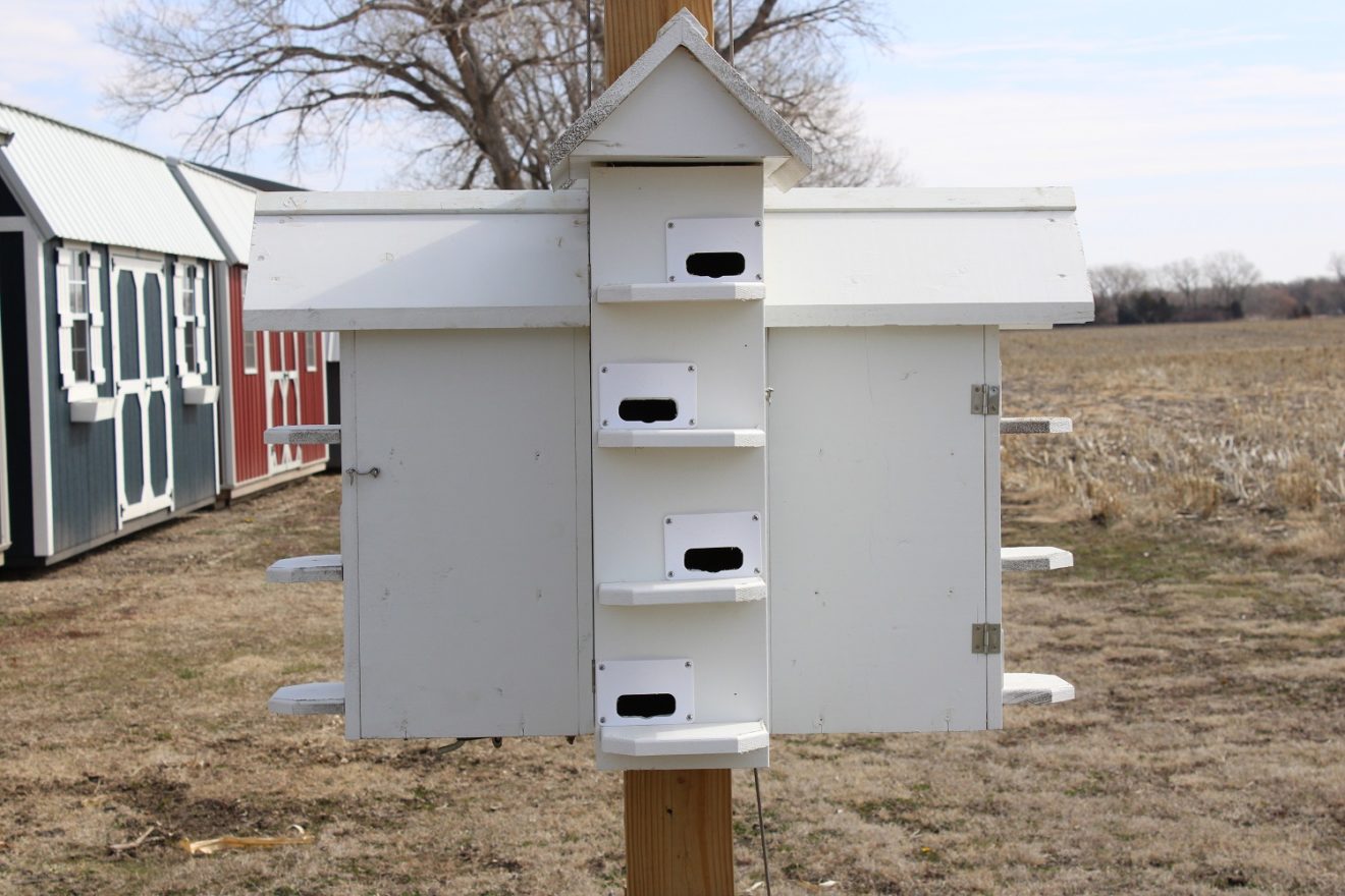 Amish-Built Purple Martin House and Winch Pole - Projective Fabrication