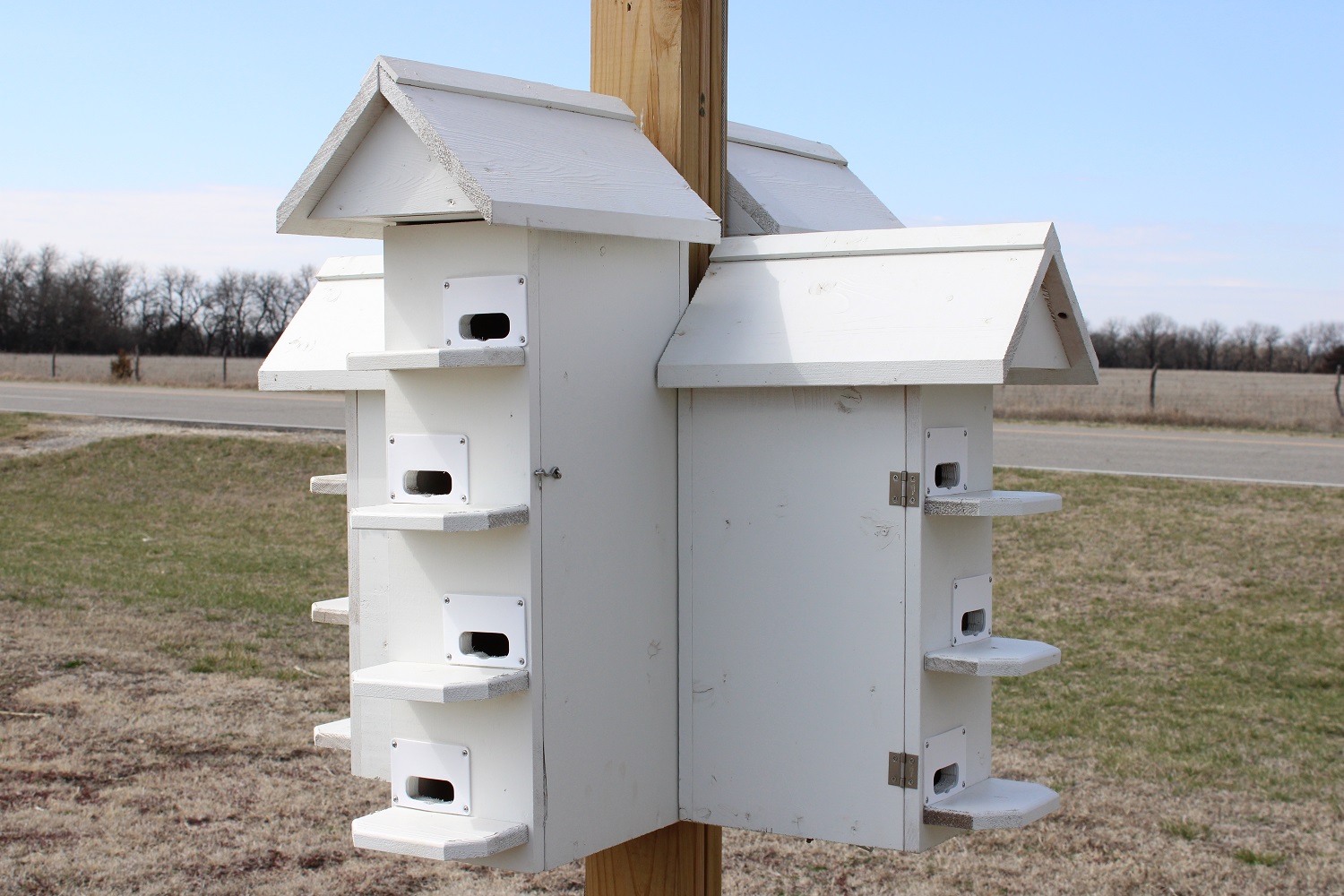 Amish-Built Purple Martin House and Winch Pole - Projective Fabrication