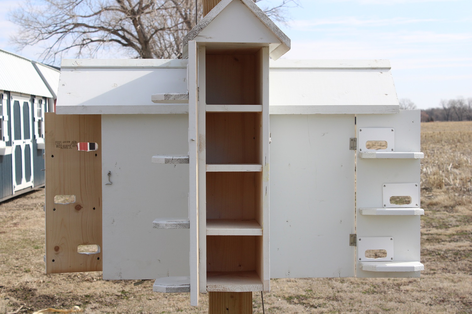 Amish-Built Purple Martin House and Winch Pole - Projective Fabrication