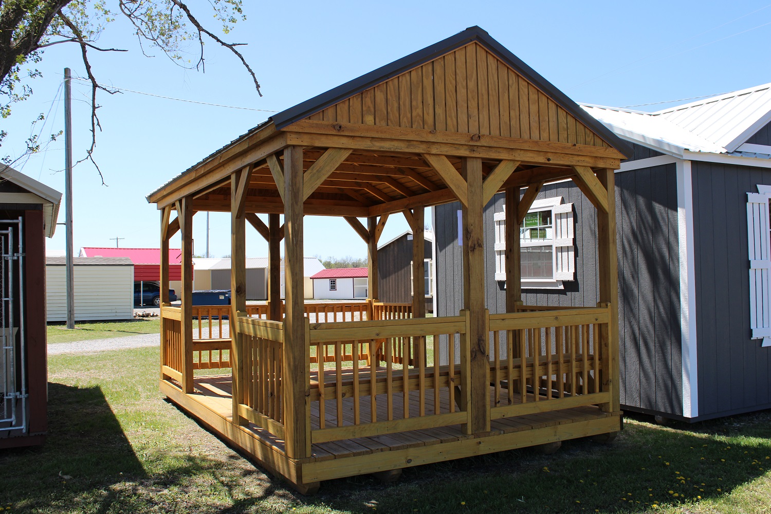 10'x16' Cabana (Gazebo, Tea House) by Derksen Portable Buildings ...