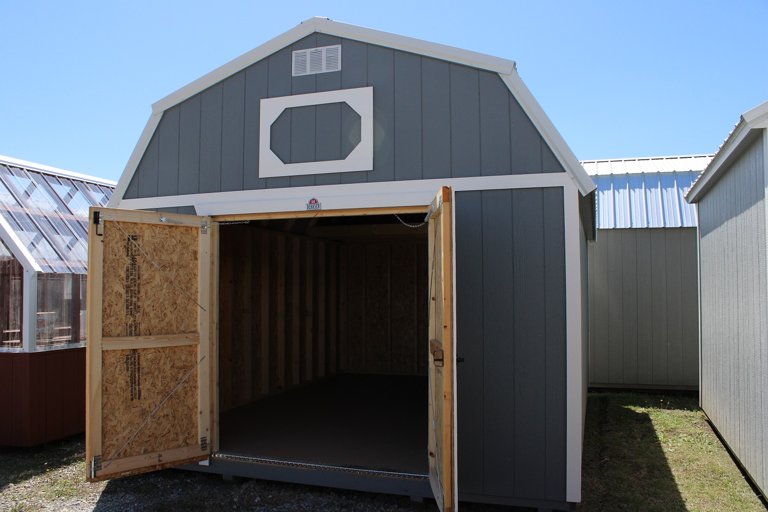 12x16 Lofted Barn by Derksen Portable Buildings - Projective Fabrication