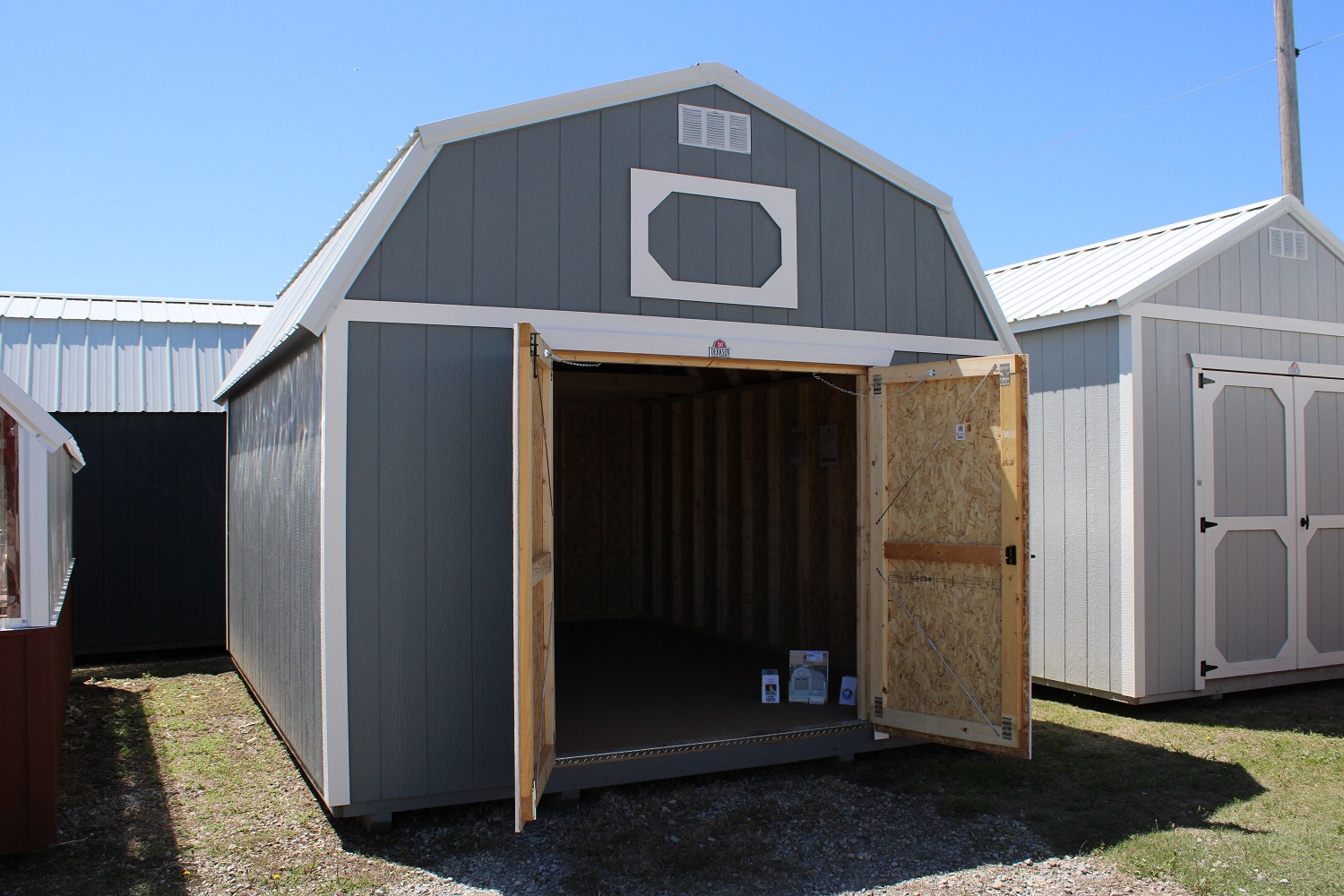 12x16 Lofted Barn by Derksen Portable Buildings - Projective Fabrication