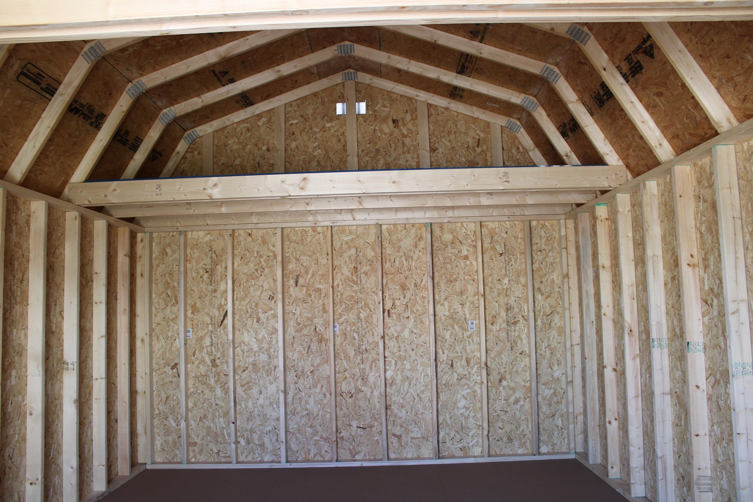 12x16 Lofted Barn by Derksen Portable Buildings - Projective Fabrication