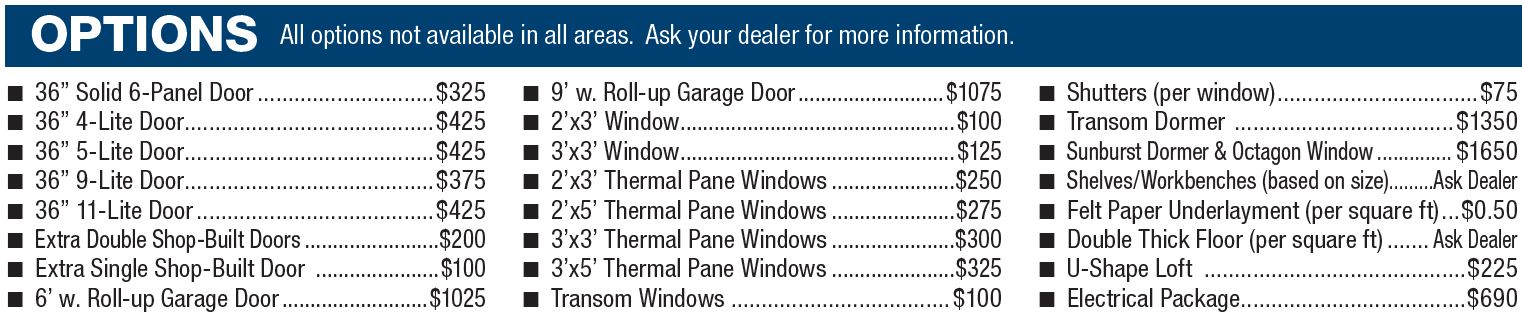 12'x32' Deluxe Lofted Barn Cabin by Derksen Portable Buildings ...