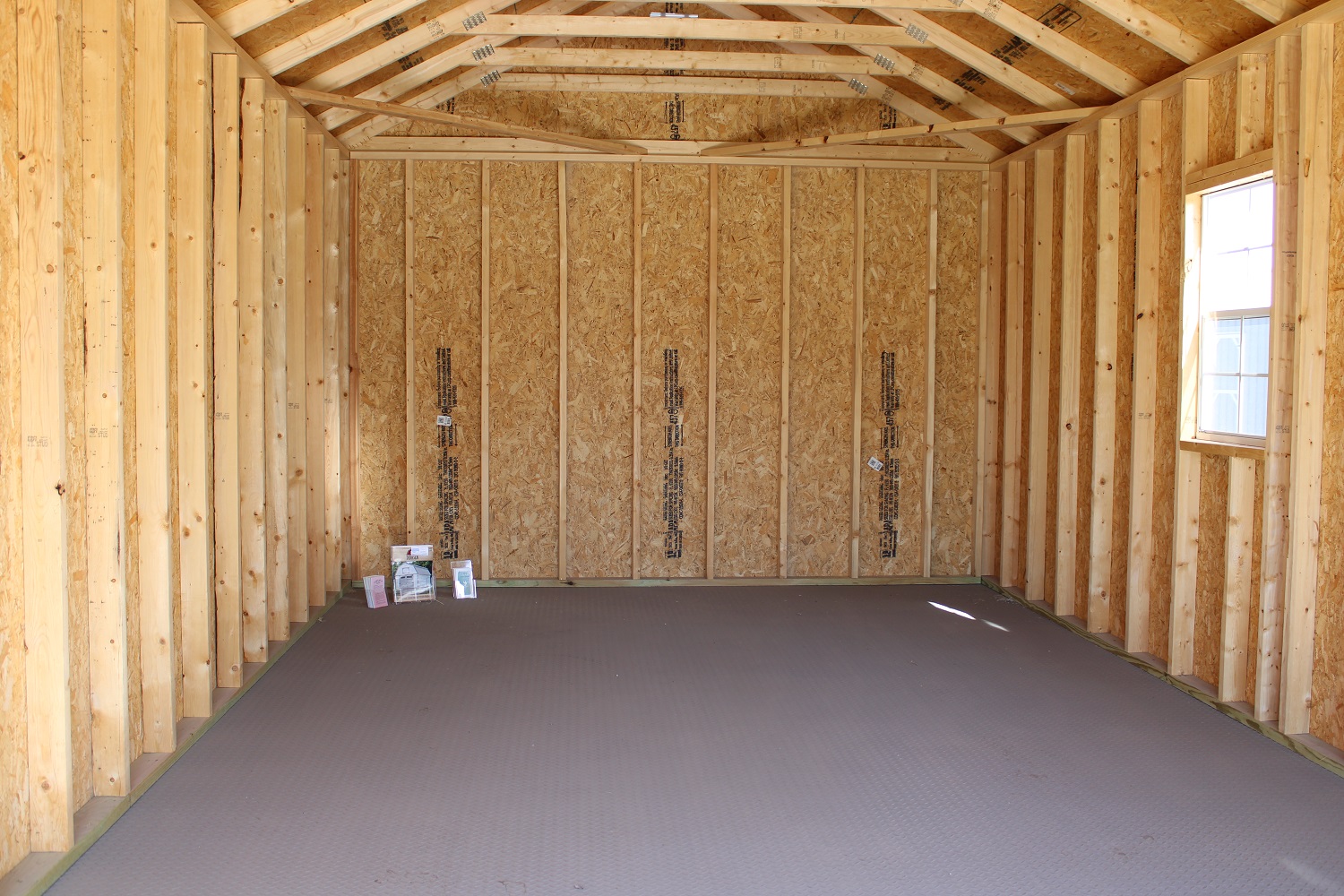 12'x24' Garage with Rubberized Floor by Derksen Portable Buildings ...