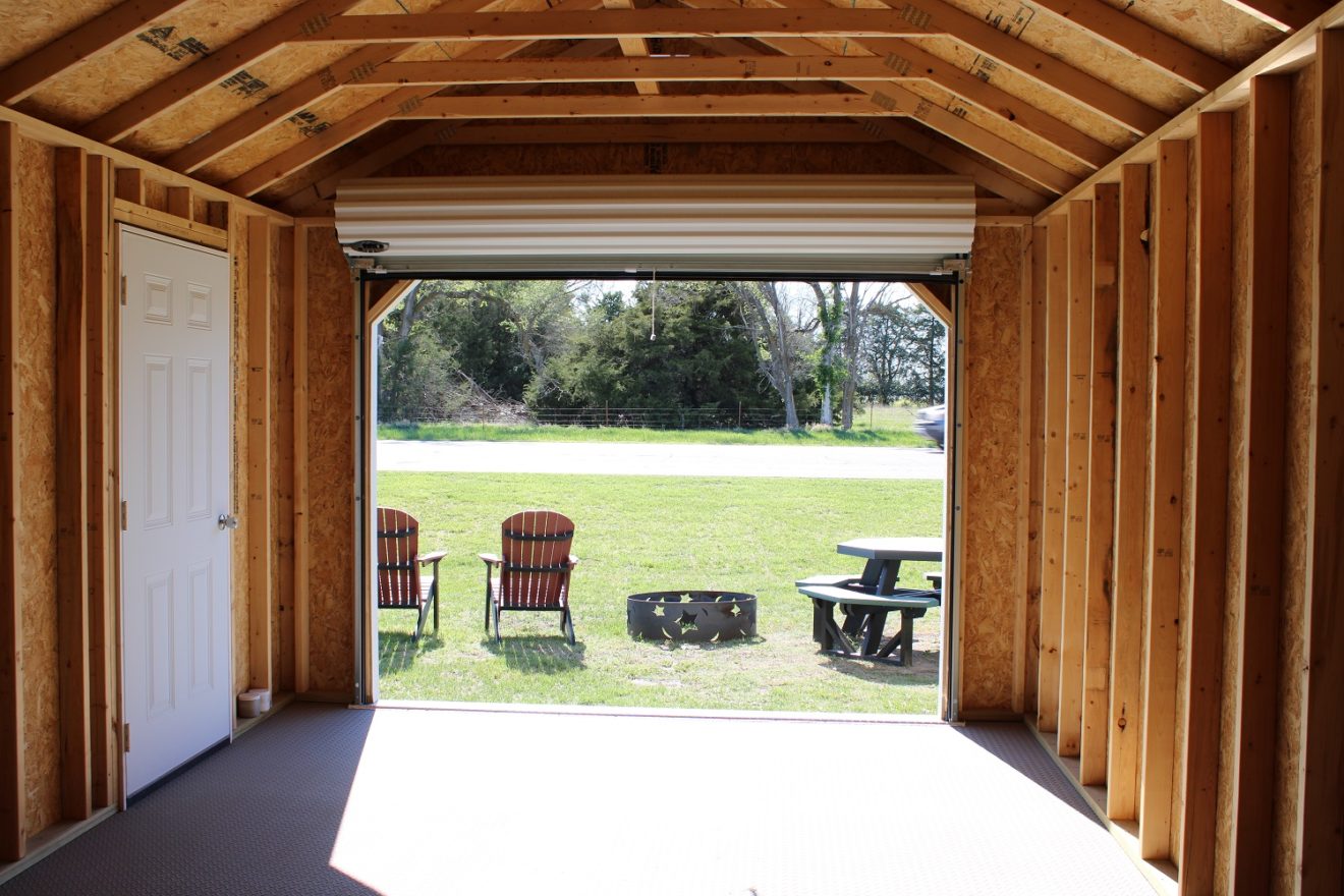 12'x24' Garage with Rubberized Floor by Derksen Portable Buildings ...