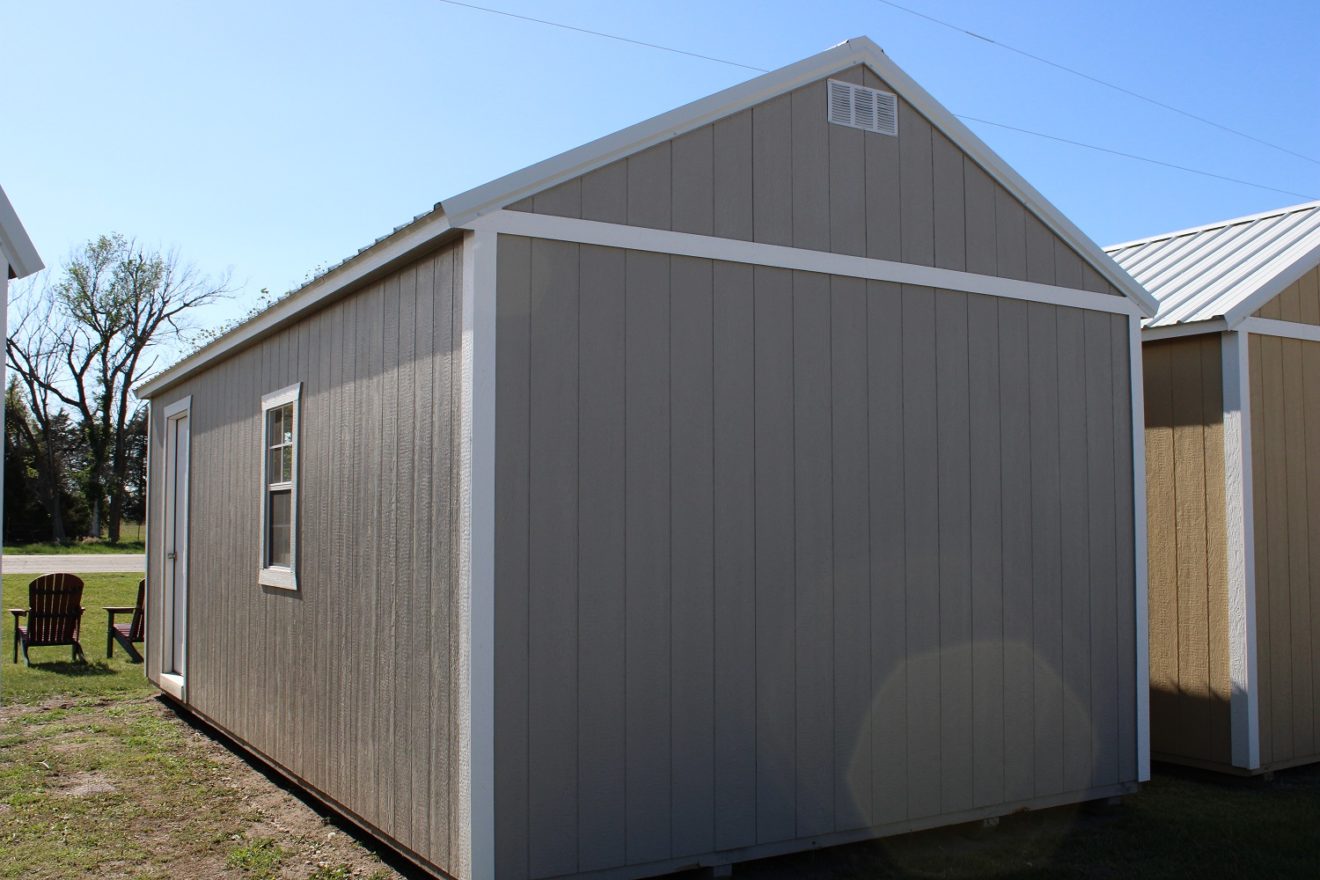 12'x24' Garage with Rubberized Floor by Derksen Portable Buildings ...
