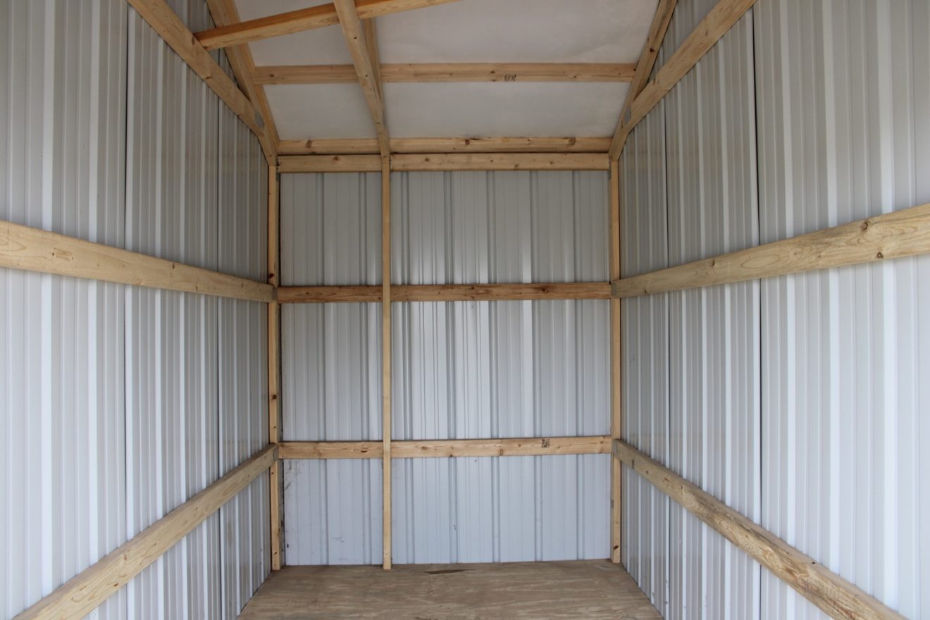 Repo 12'x24' Horse Loafing Shed with 6' Tack Room - Projective Fabrication