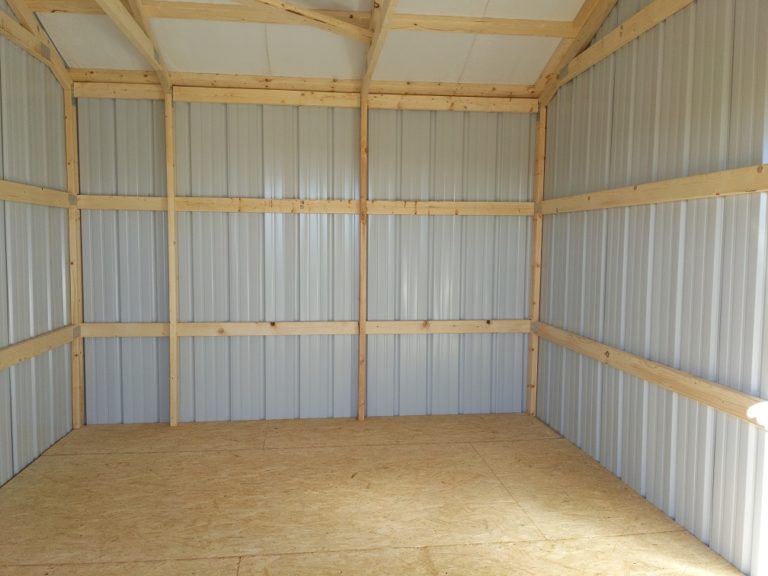 14x42 Horse Loafing Shed Fully Enclosed 3 Stalls 10' Tack Room Single ...
