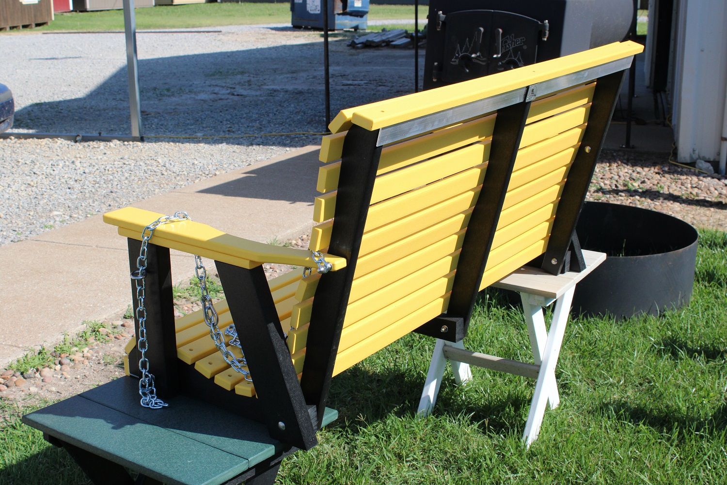 4' Porch Swing Composite Poly Construction - Projective Fabrication