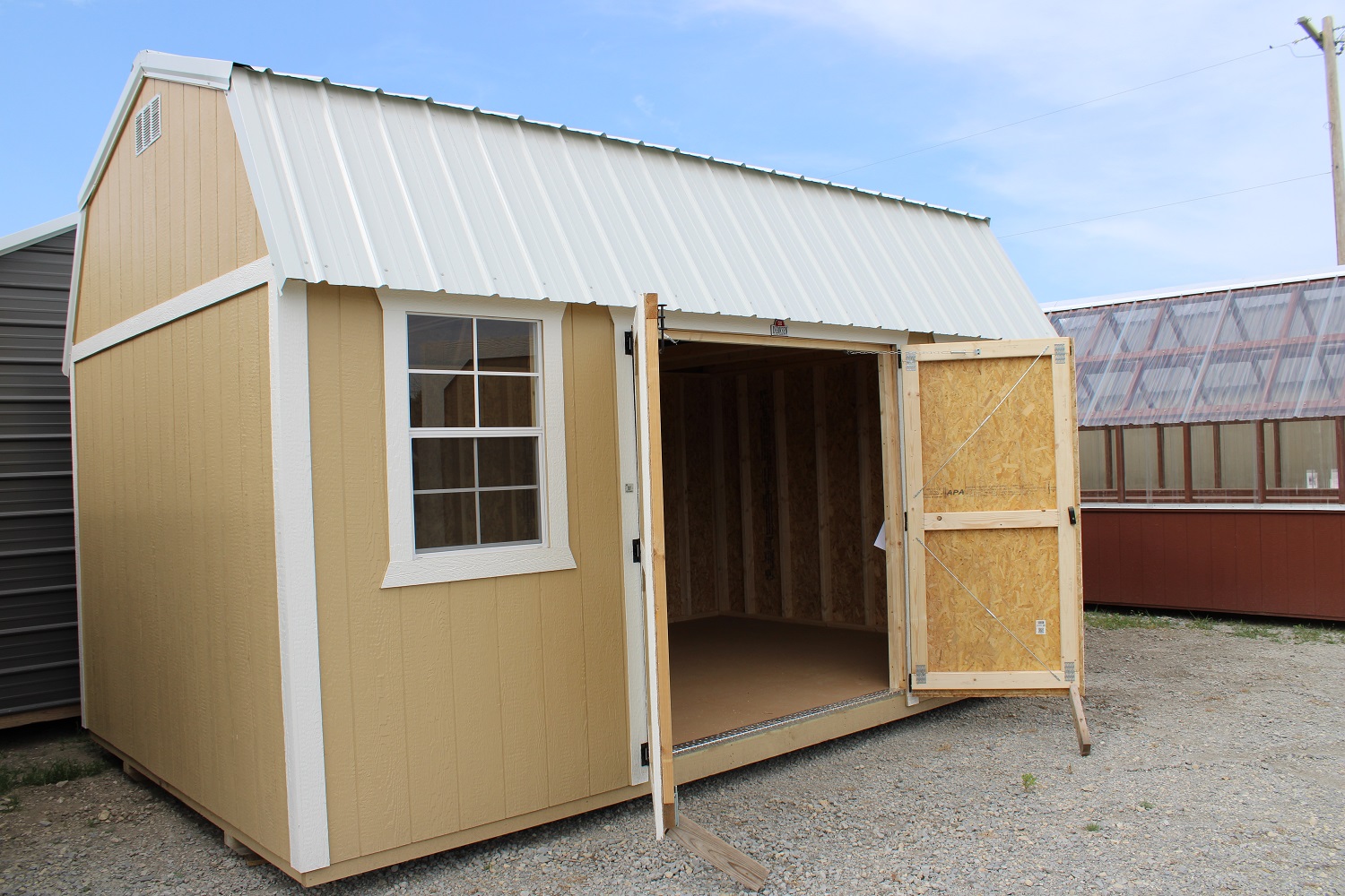 5% Summer Sale! 10'x16' Side Lofted Barn by Derksen Portable Buildings ...