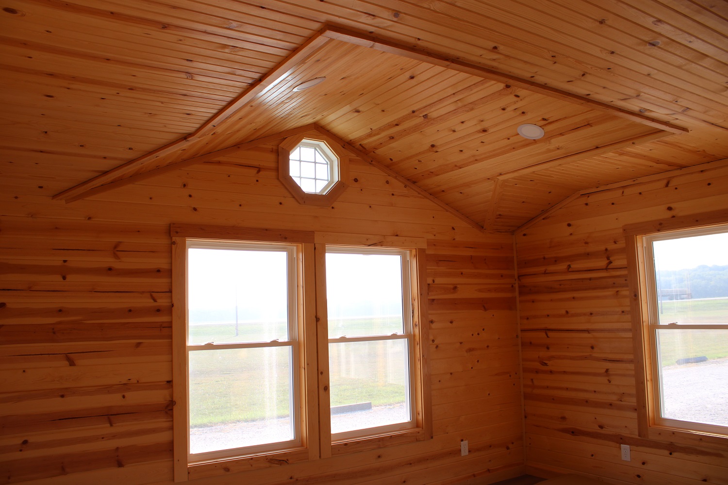16'x42' Fully Finished Side Cabin with Peaked Dormers, Clawfoot Tub and ...