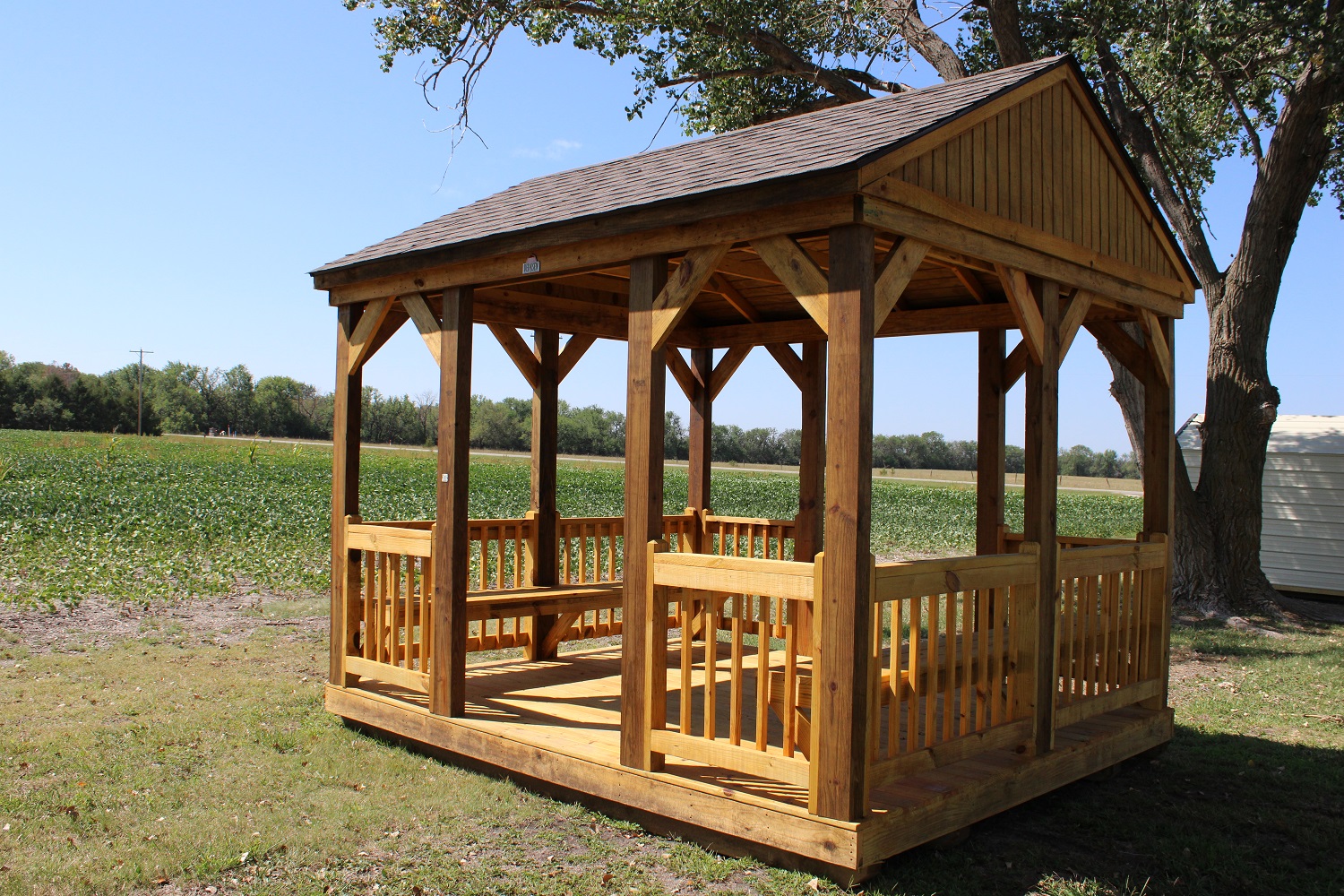 5% Fall Sale 10'x12' Cabana "Tea-House", (Gazebo). Derksen Portable ...