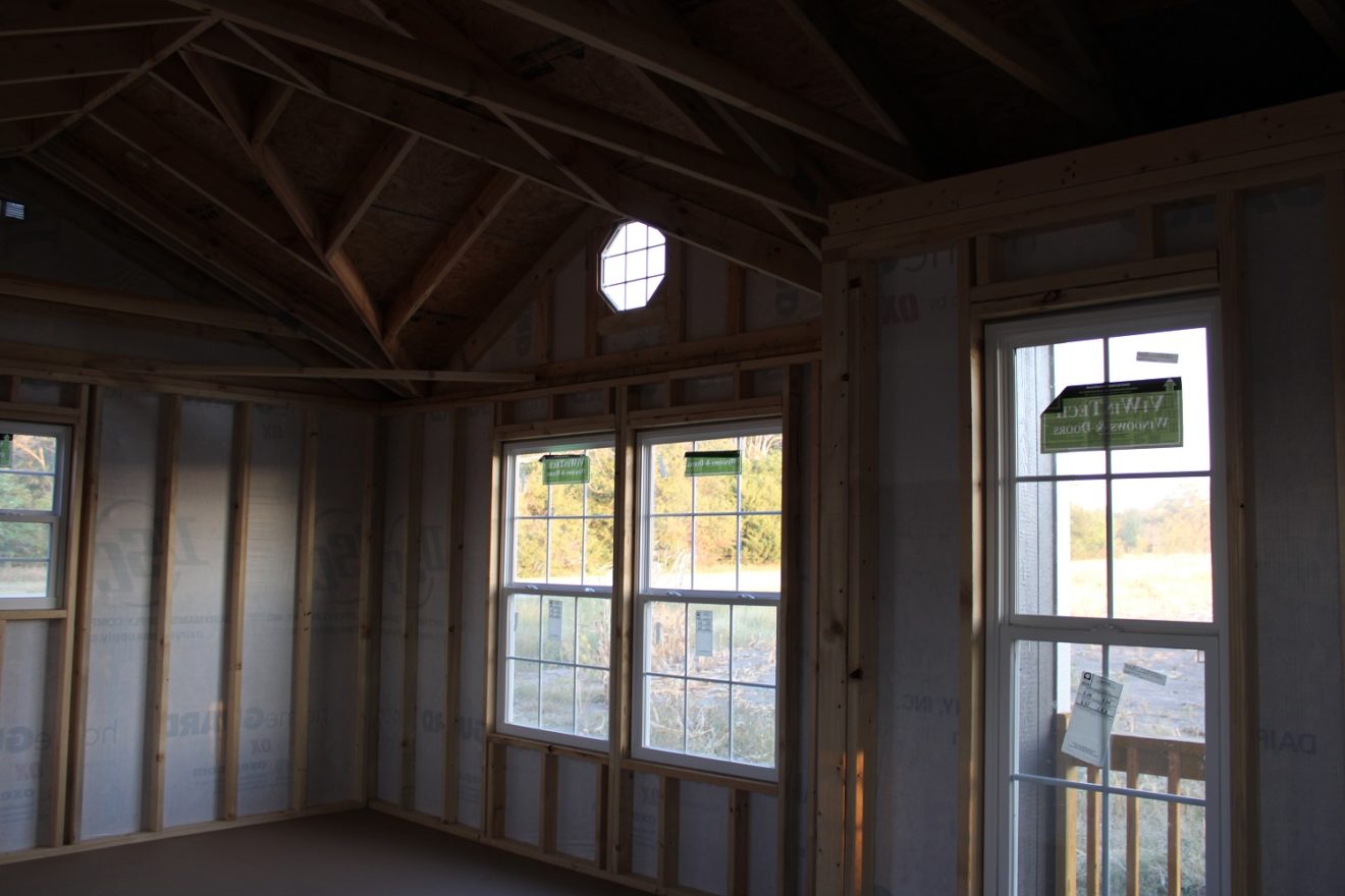 5% Fall Sale 16'x40' Side Cabin with Sunburst Dormers, Thermal Pane ...