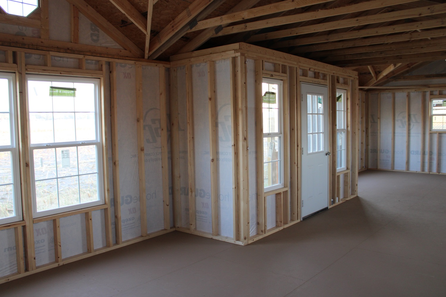 5% Fall Sale 16'x40' Side Cabin with Sunburst Dormers, Thermal Pane ...