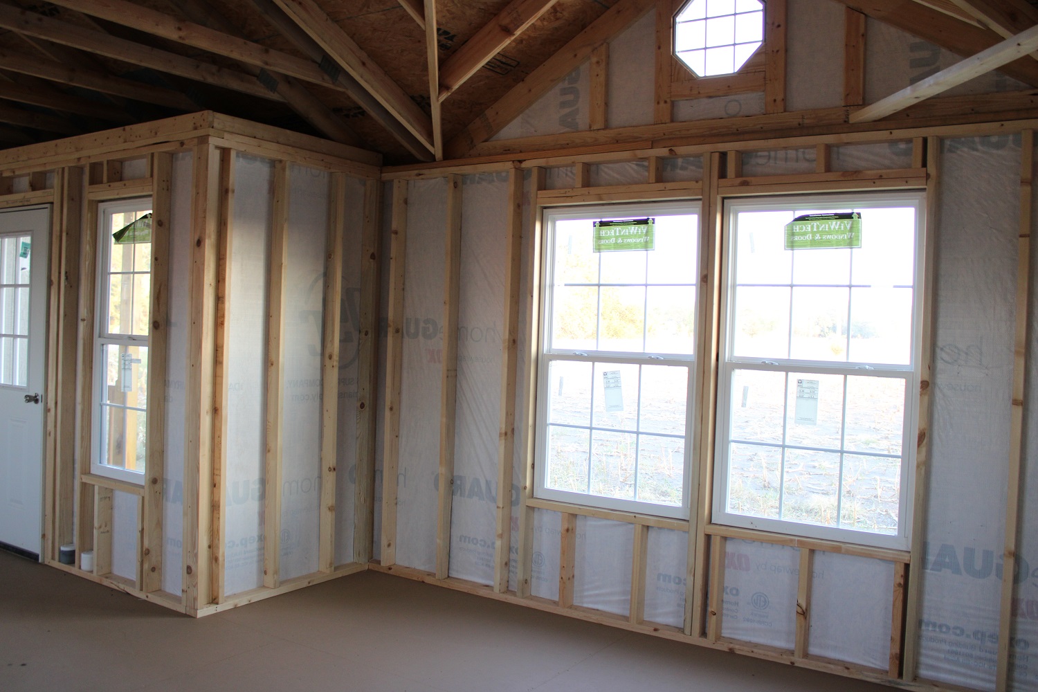 5% Fall Sale 16'x40' Side Cabin with Sunburst Dormers, Thermal Pane ...