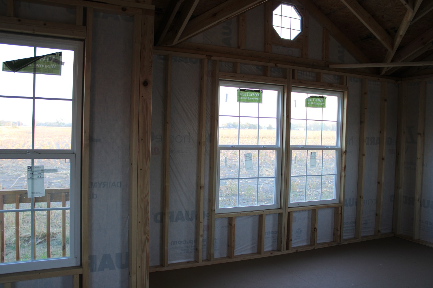 5% Fall Sale 16'x40' Side Cabin with Sunburst Dormers, Thermal Pane ...