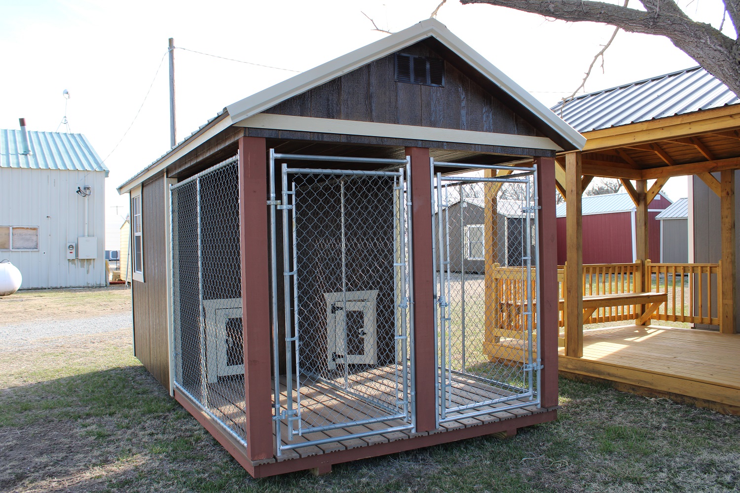 8'x16' Two-Dog Kennel by Derksen Portable Buildings - Projective ...