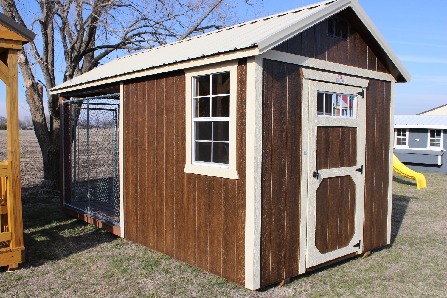 8'x16' Two-Dog Kennel by Derksen Portable Buildings - Projective ...