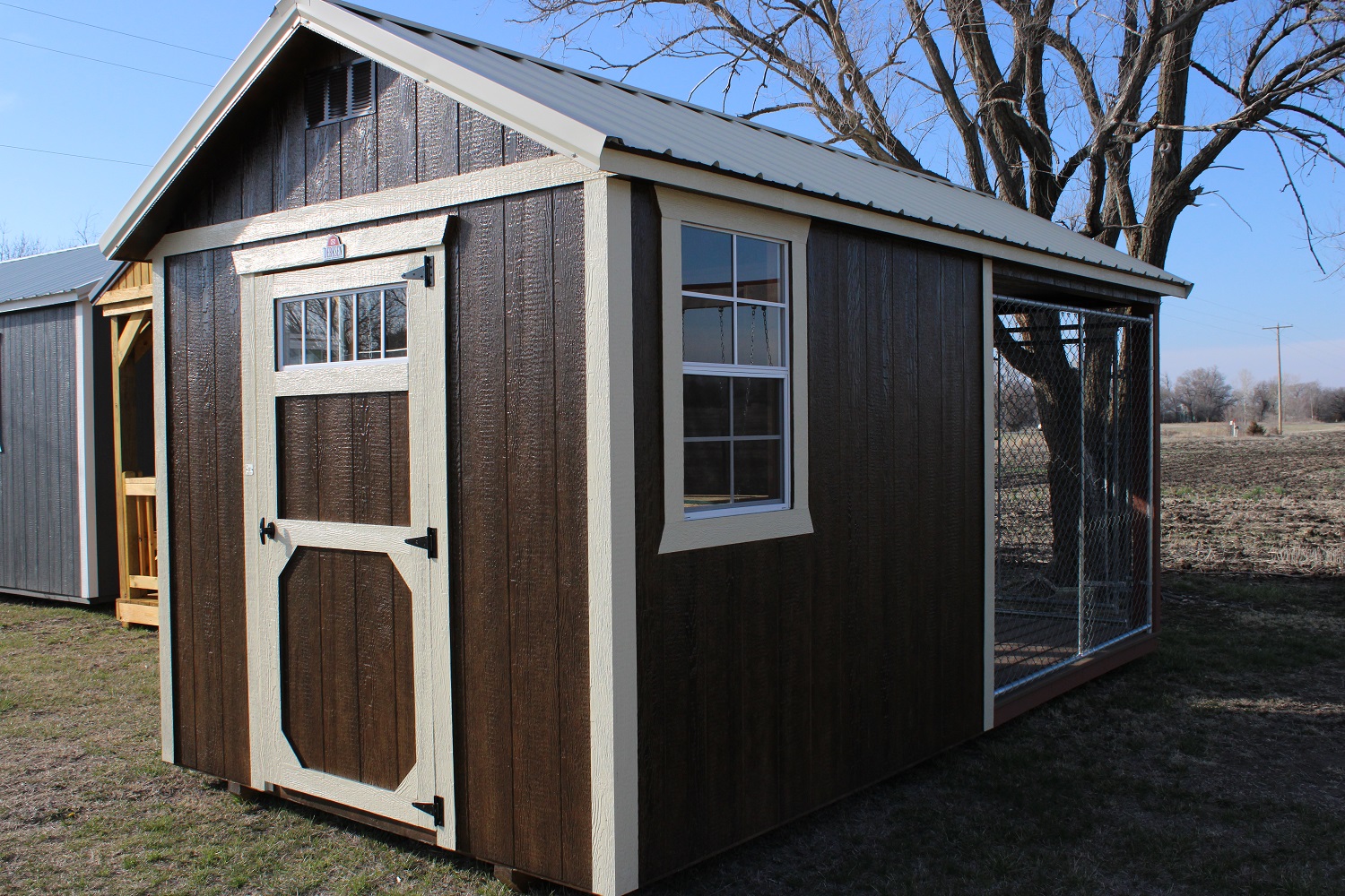 8'x16' Two-Dog Kennel by Derksen Portable Buildings - Projective ...