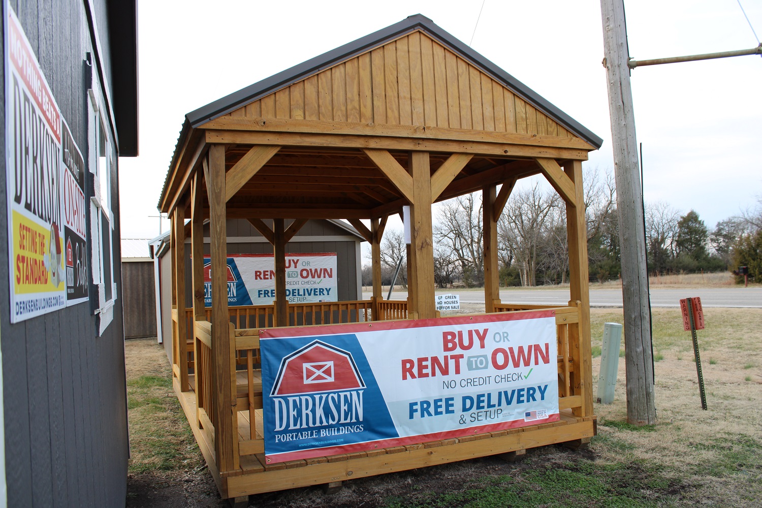 5% Winter Sale 10'x16' Cabana (Gazebo, Teahouse) by Derksen Portable ...