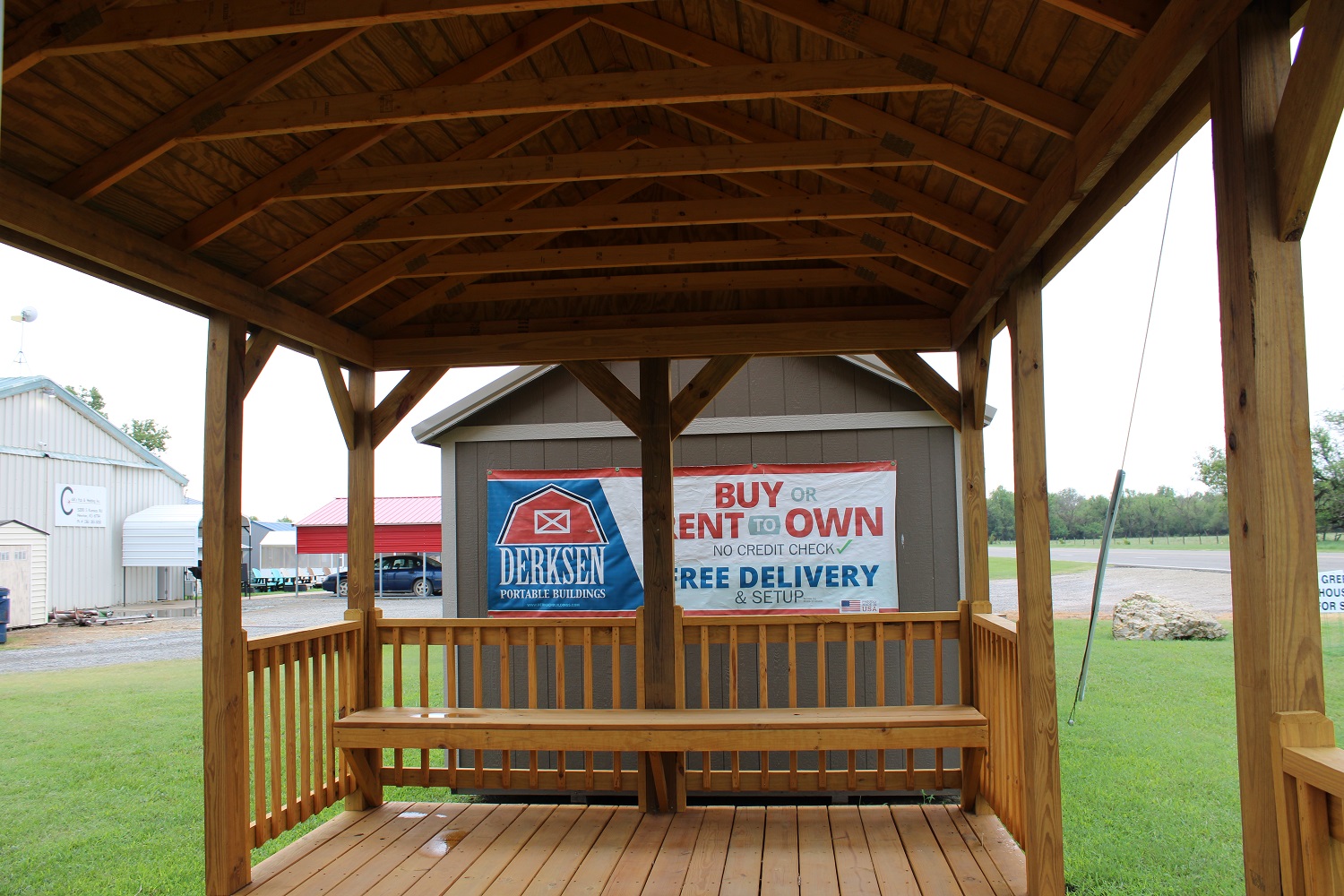 5% Winter Sale 10'x16' Cabana (Gazebo, Teahouse) by Derksen Portable ...
