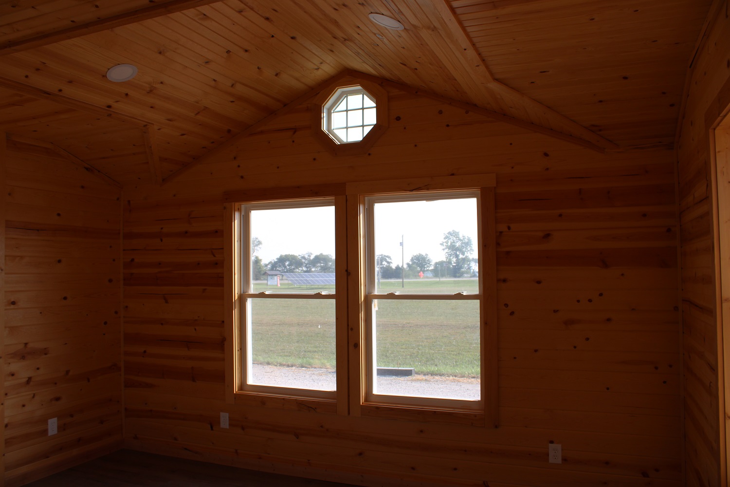 16'x42' Side Cabin with Peaked Dormers Claw Foot Tub Tankless Water ...