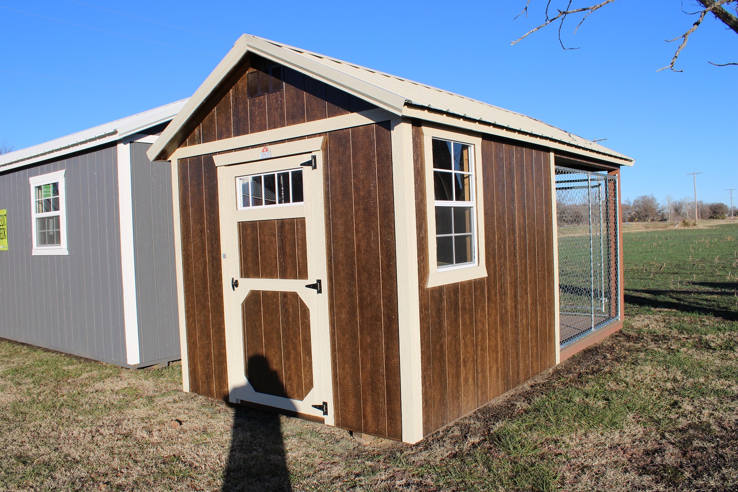 5% Winter Sale! 8'x16' Two-Dog Kennel by Derksen Portable Buildings ...