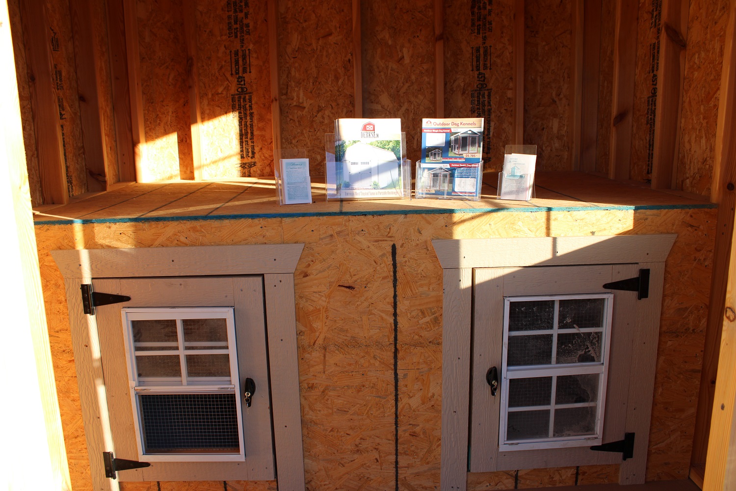 5% Winter Sale! 8'x16' Two-Dog Kennel by Derksen Portable Buildings ...