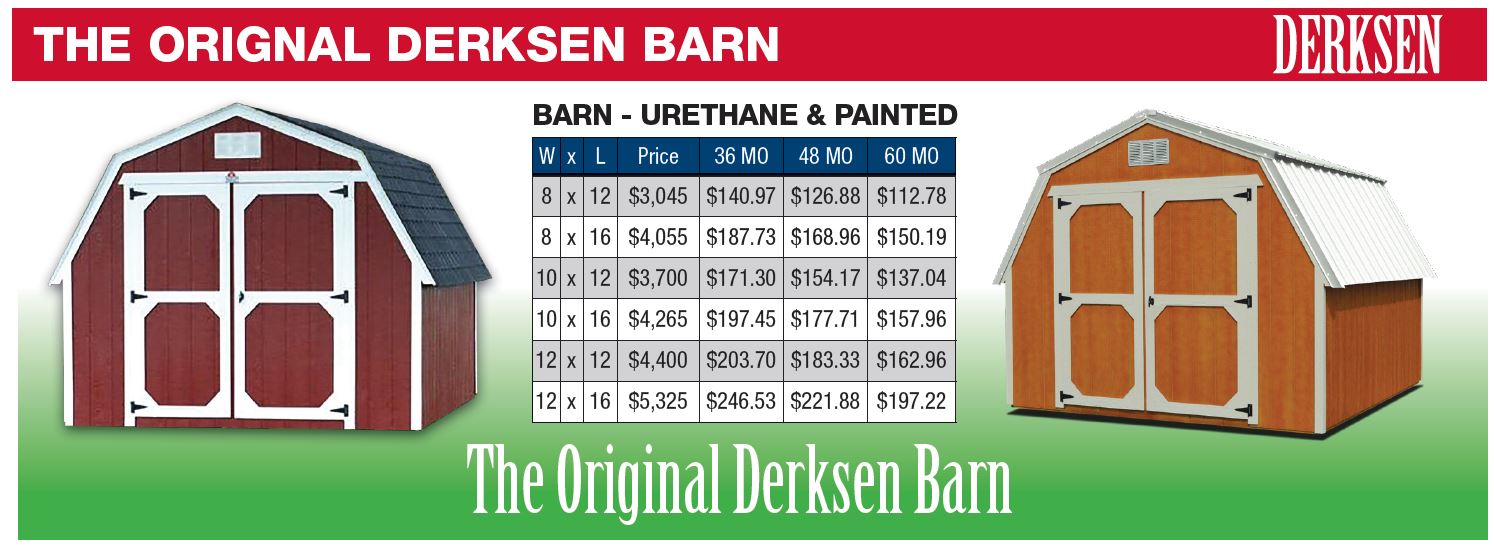 5% Winter Sale 8'x12' Standard Barn - Projective Fabrication