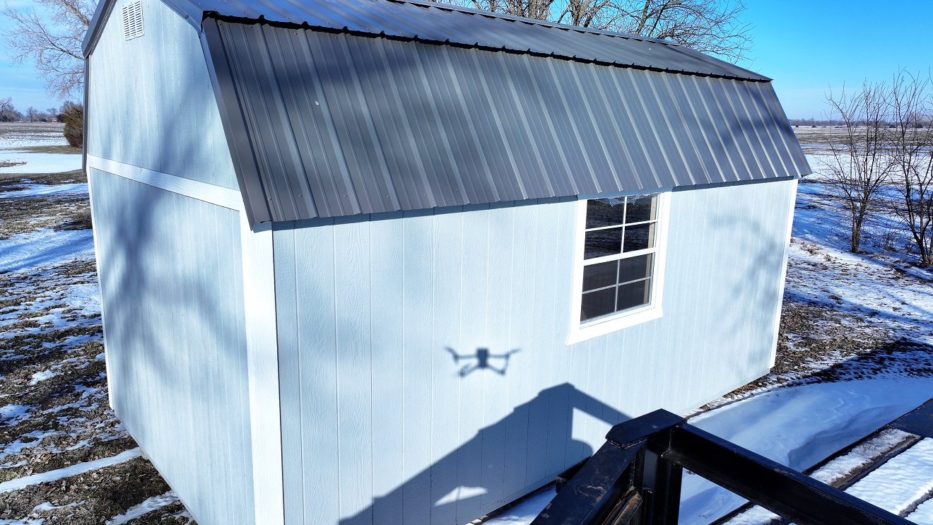 5% Winter Sale: 10'x18' Side Lofted Barn by Derksen Portable Buildings ...