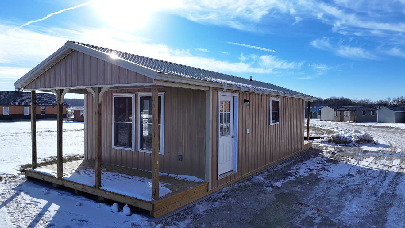 16'x40' Double Porch Cabin, "Tiny House" - Projective Fabrication