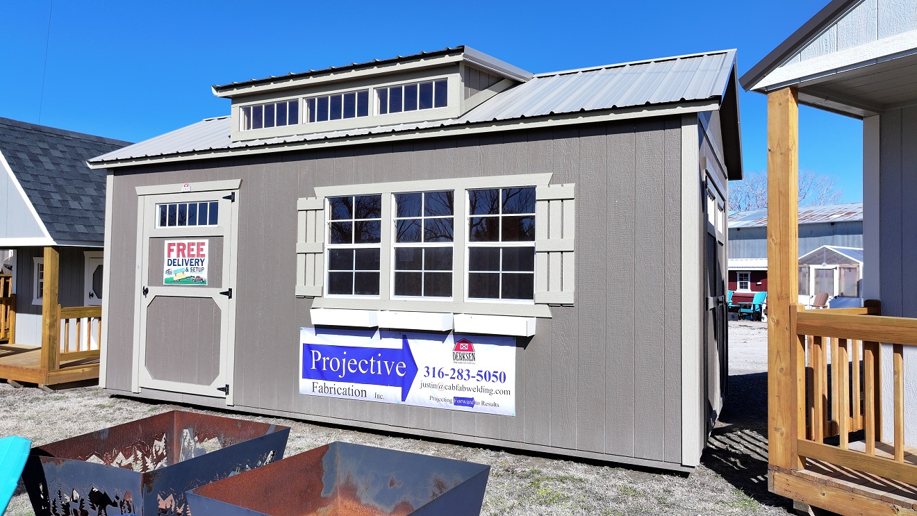 5% Fall Sale 10'x20' Lofted Utility with Transom Dormer... - Projective ...
