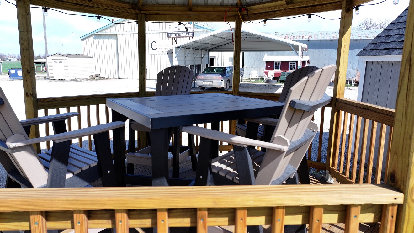 Composite Poly Bar Height Table and Chair Set - Projective Fabrication