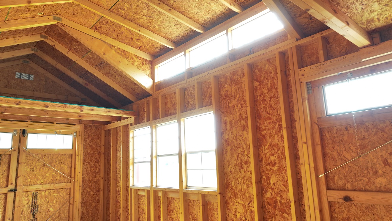 10'x20' Lofted Utility with Transom Dormer - Projective Fabrication