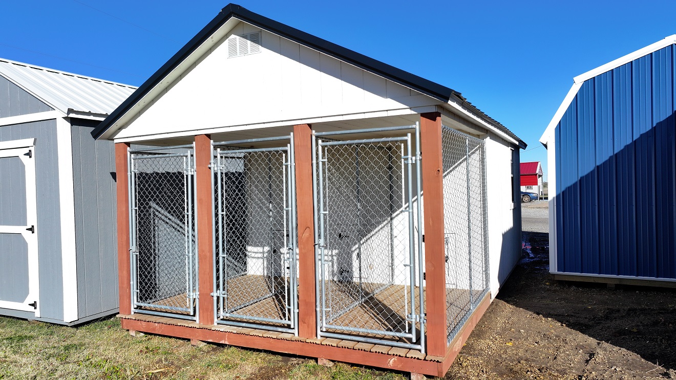 12x20 Repo 3-Dog Kennel - Projective Fabrication
