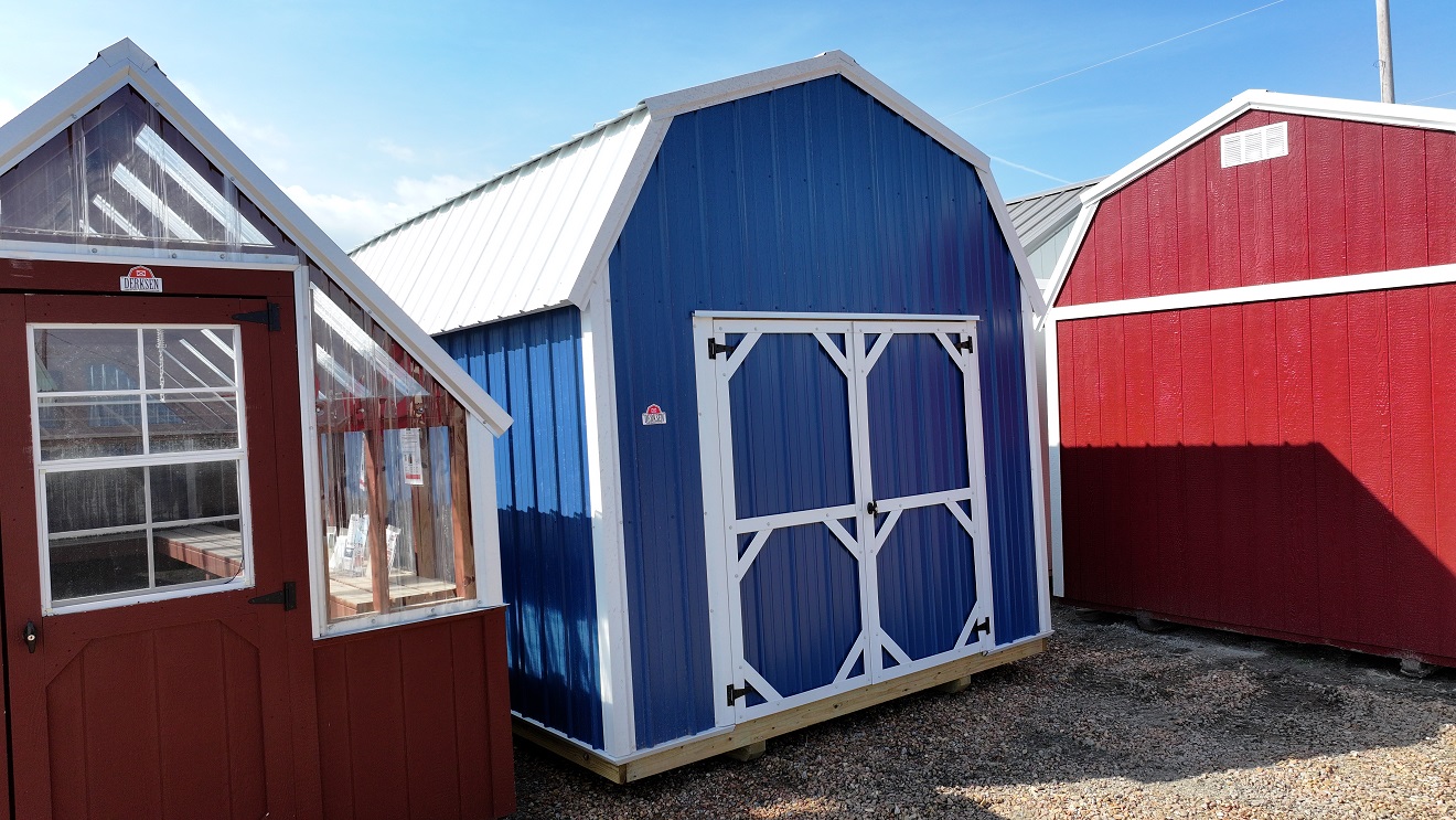 10'x16' Z-Metal (Vertical Metal) Lofted Barn - Projective Fabrication