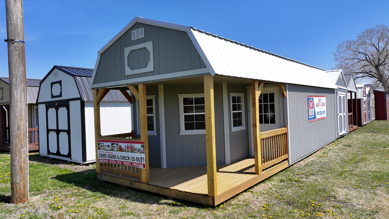 12'x32' Deluxe Lofted Barn Cabin - Projective Fabrication