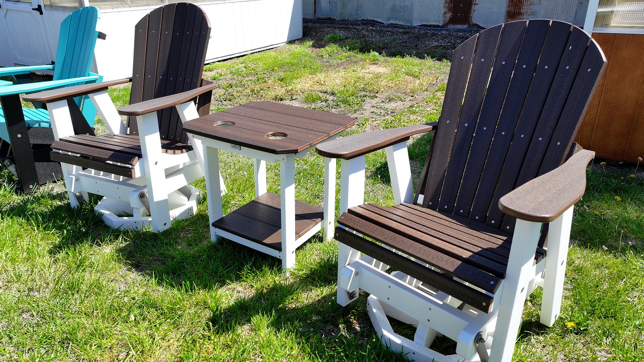 Swivel Comfo-Back Glider Rocker Set - Projective Fabrication